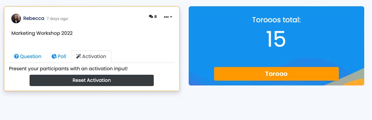 schnaq - Product - Live Activation